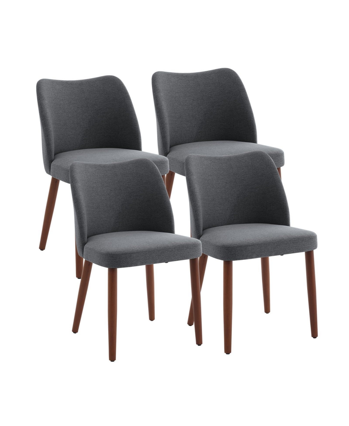Click here for gaomon Set of 4 Linen Upholstered Dining Side Chai... prices