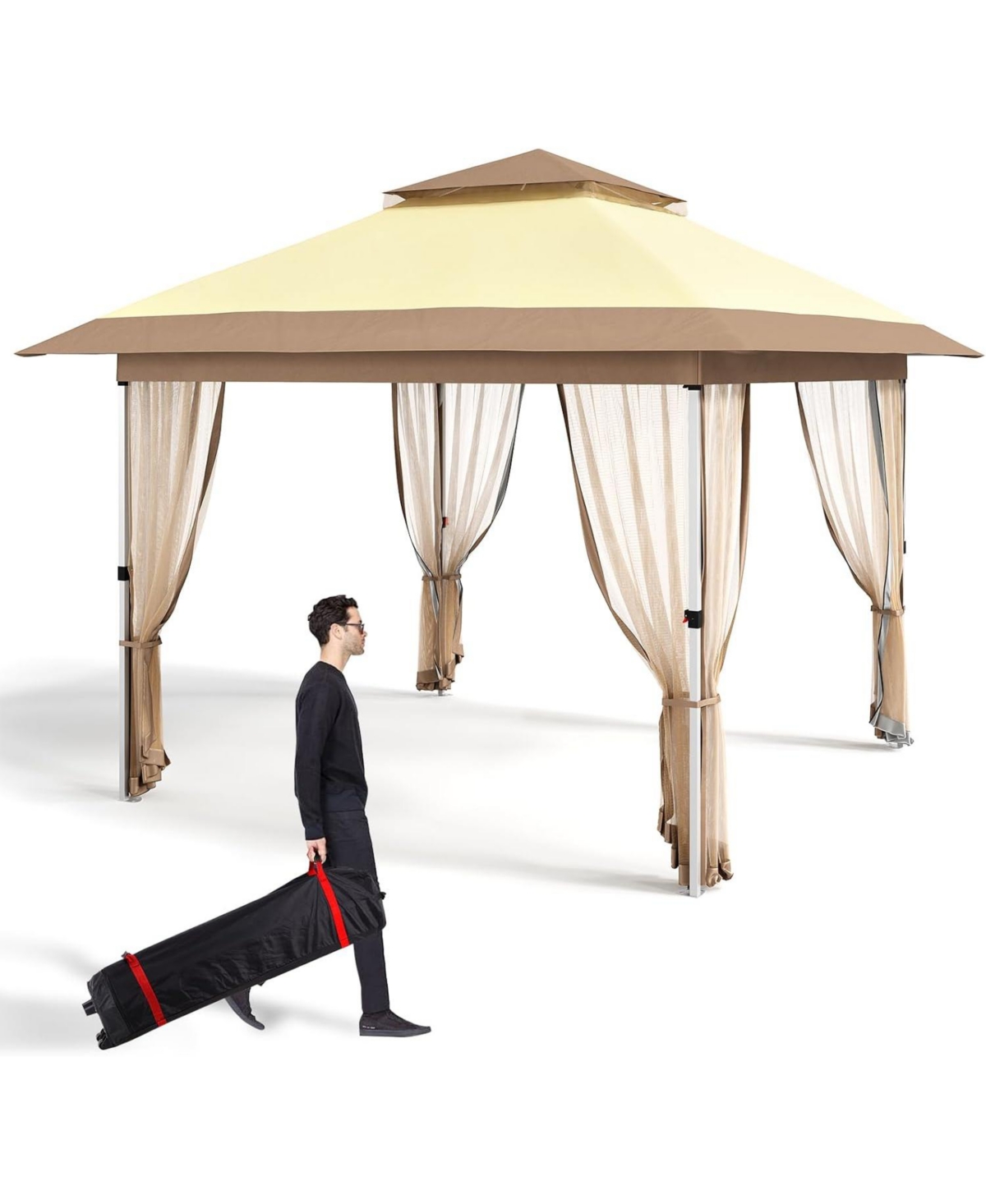 Click here for gaomon 11x1 Feet Gazebo Outdoor Pop up Canopy Tent... prices