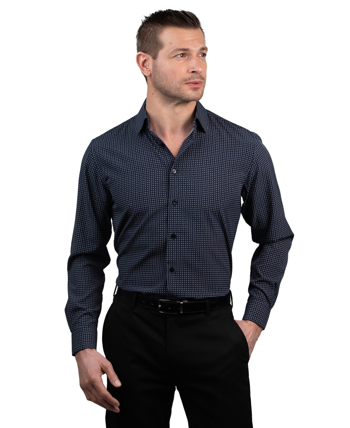 Click here for Ben Sherman Mens Spread Collar Dress Shirt - Navy prices
