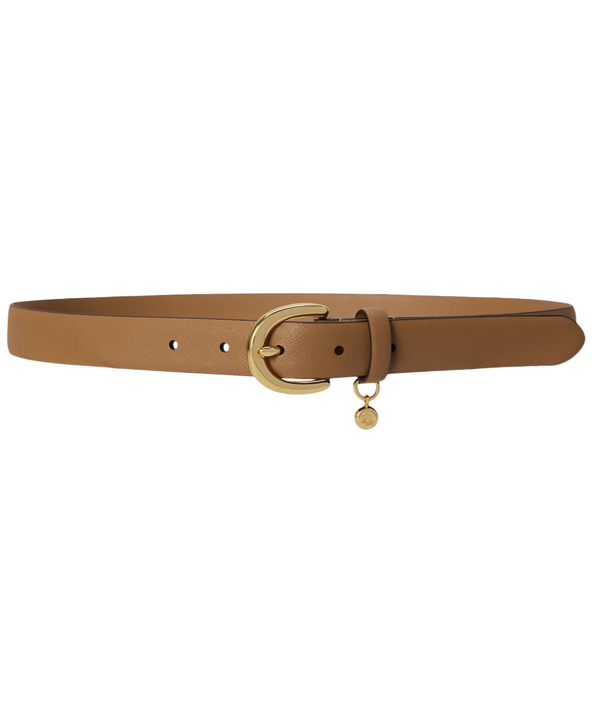 Click here for Lauren Ralph Lauren Charm Crosshatch Leather Belt... prices