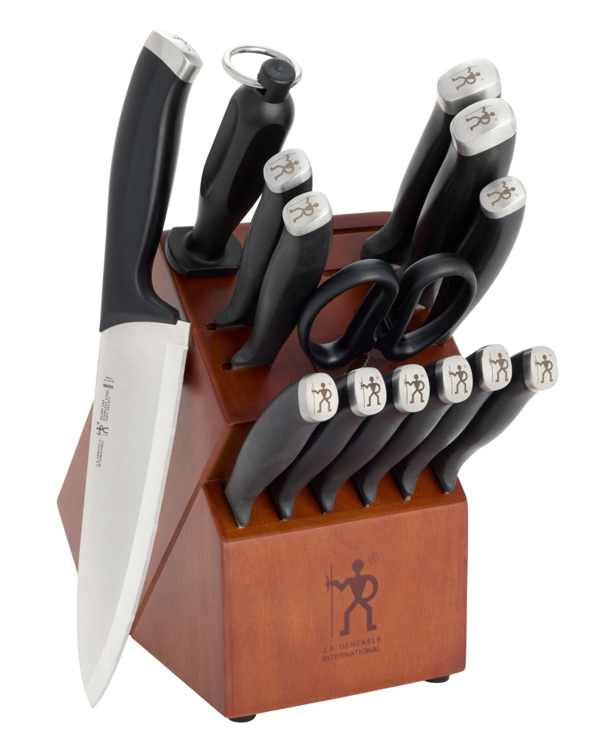 Click here for Henckels Silvercap 15-Piece Knife Block Set - Brow... prices