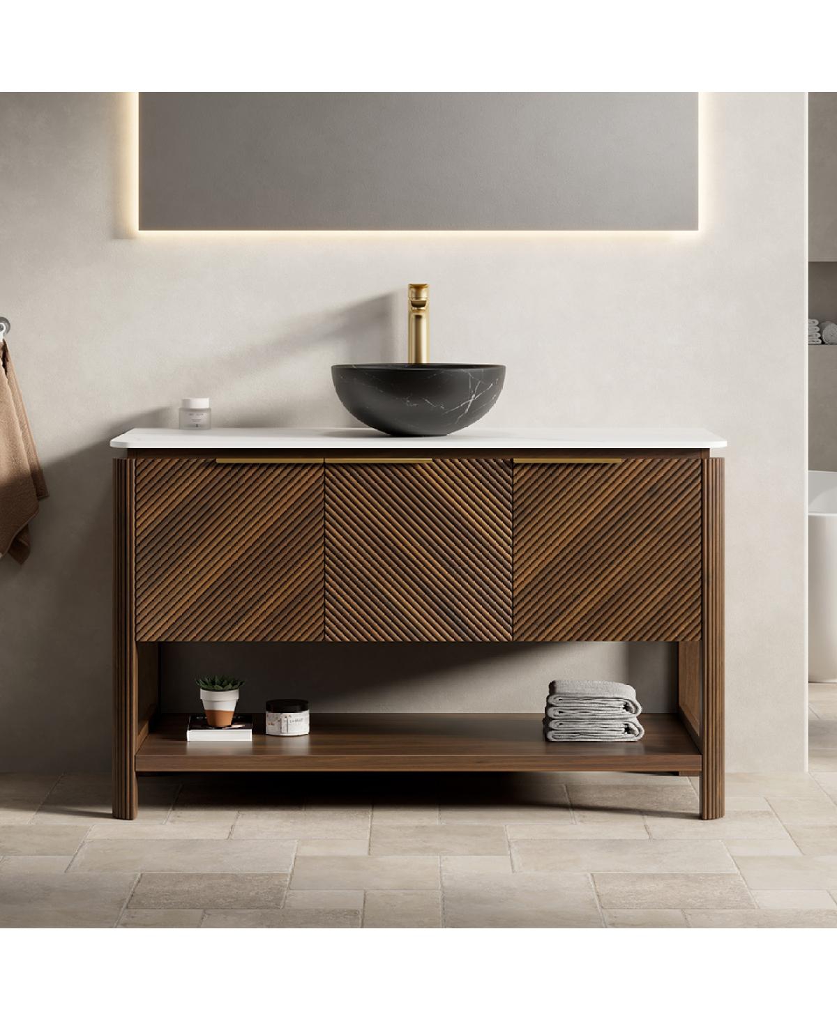 Click here for Sillysis 30 Modern Bathroom Vanity with Vessel Sin... prices