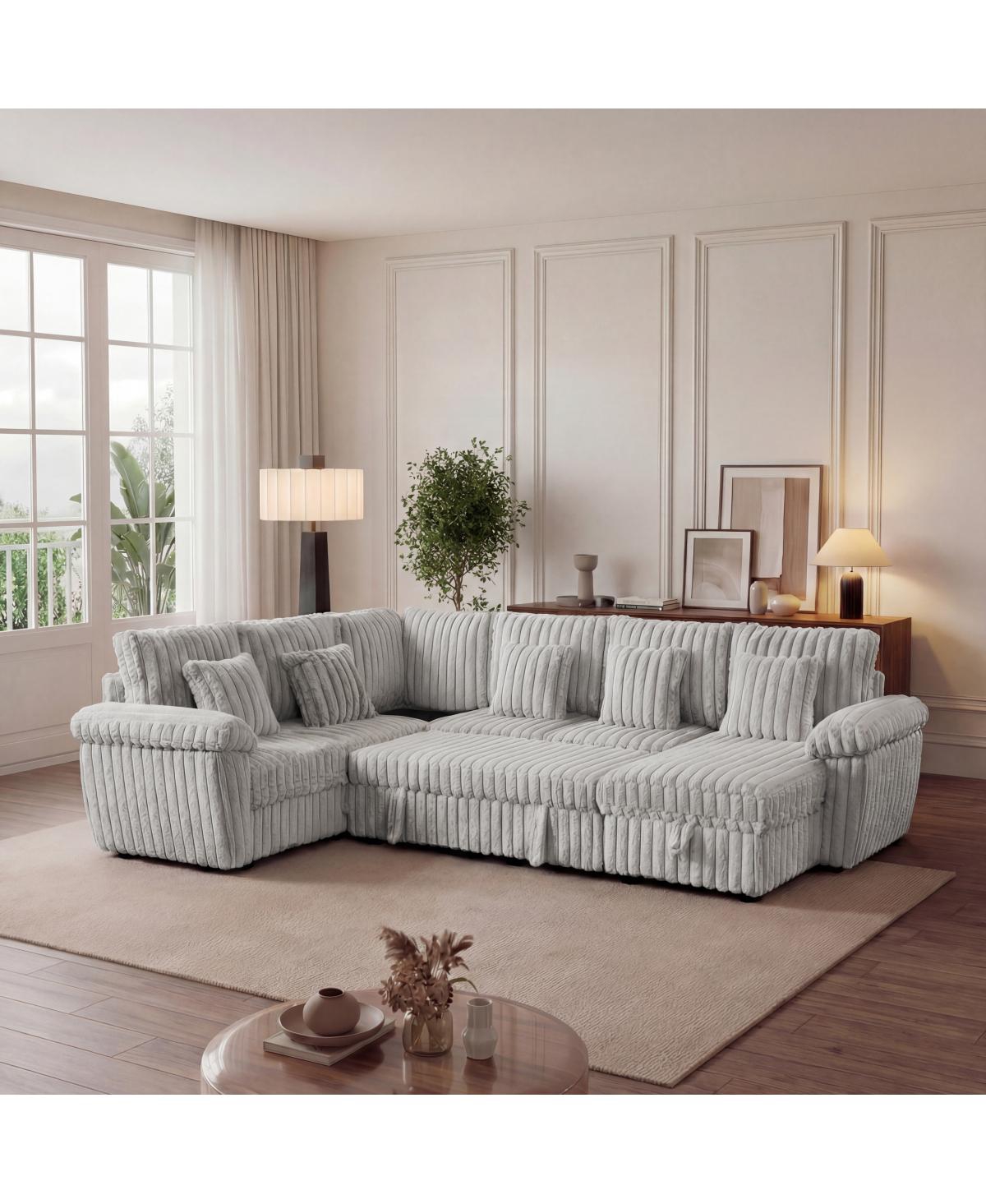Click here for Streamdale Furniture 103 U-Shaped Corduroy Section... prices