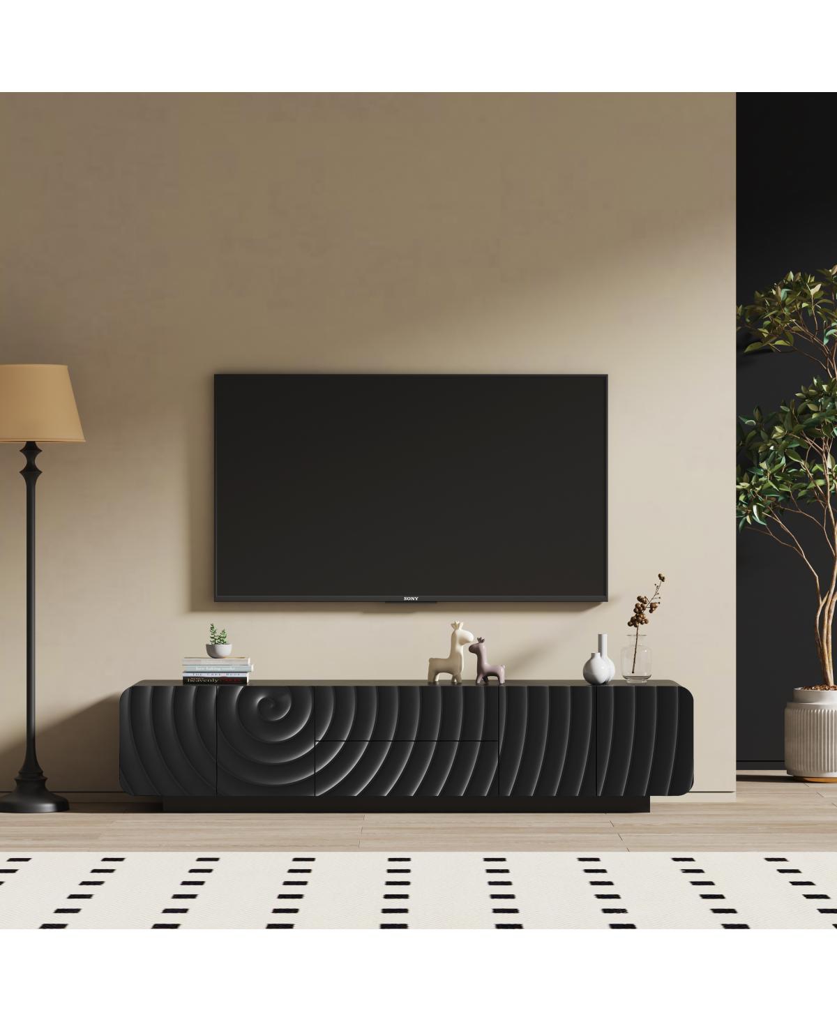 Click here for Streamdale Furniture 70 Modern Spiral Wave Tv Cons... prices