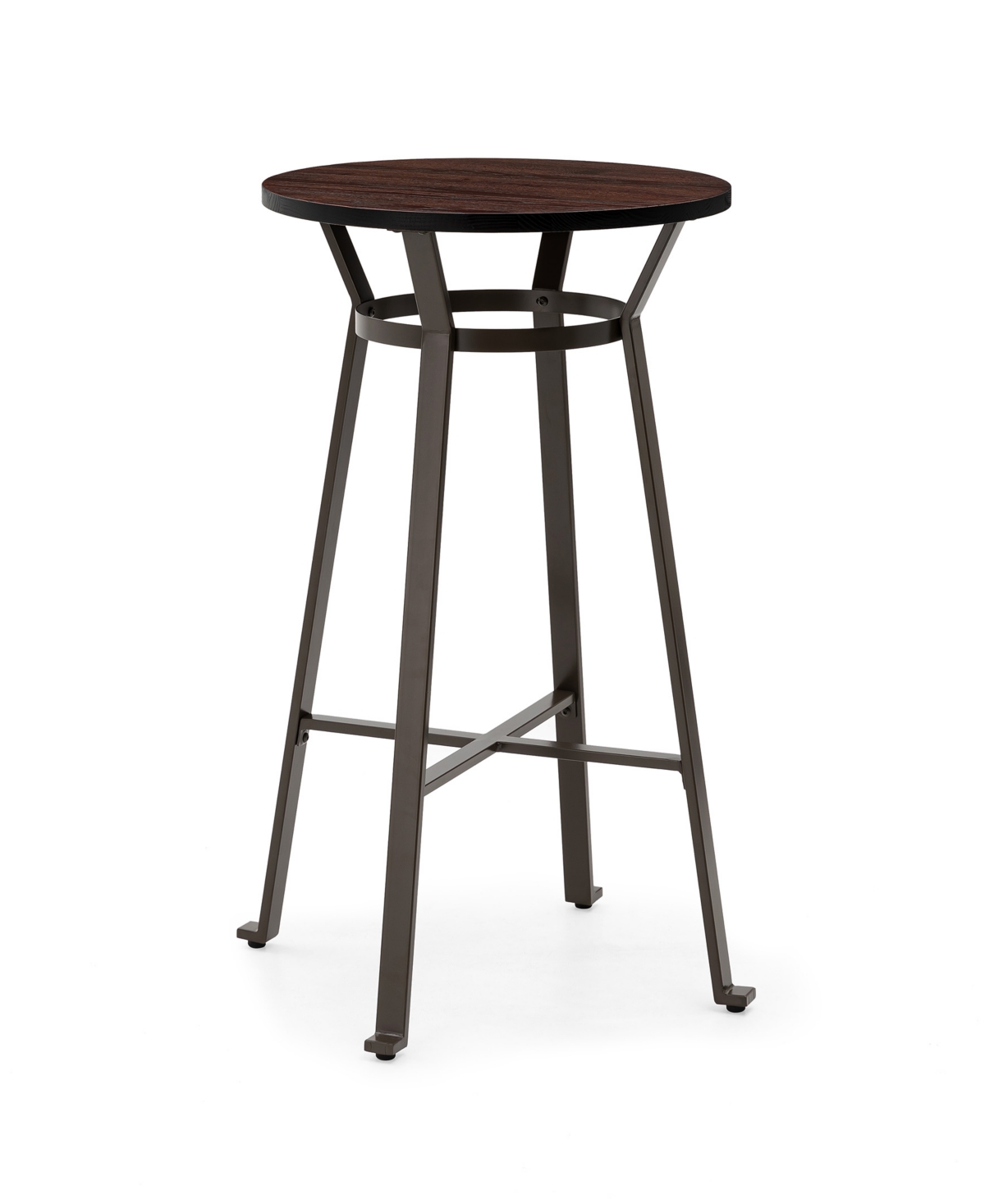Click here for Glitzhome 41.25 Steel Round Bar Table - Brown prices