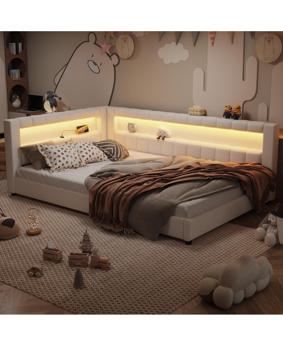 Click here for Streamdale Furniture Upholstered Platform Bed with... prices