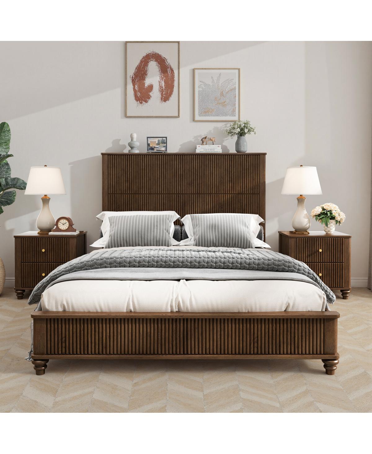 Click here for Streamdale Furniture Solid Wood Platform Bed Frame... prices