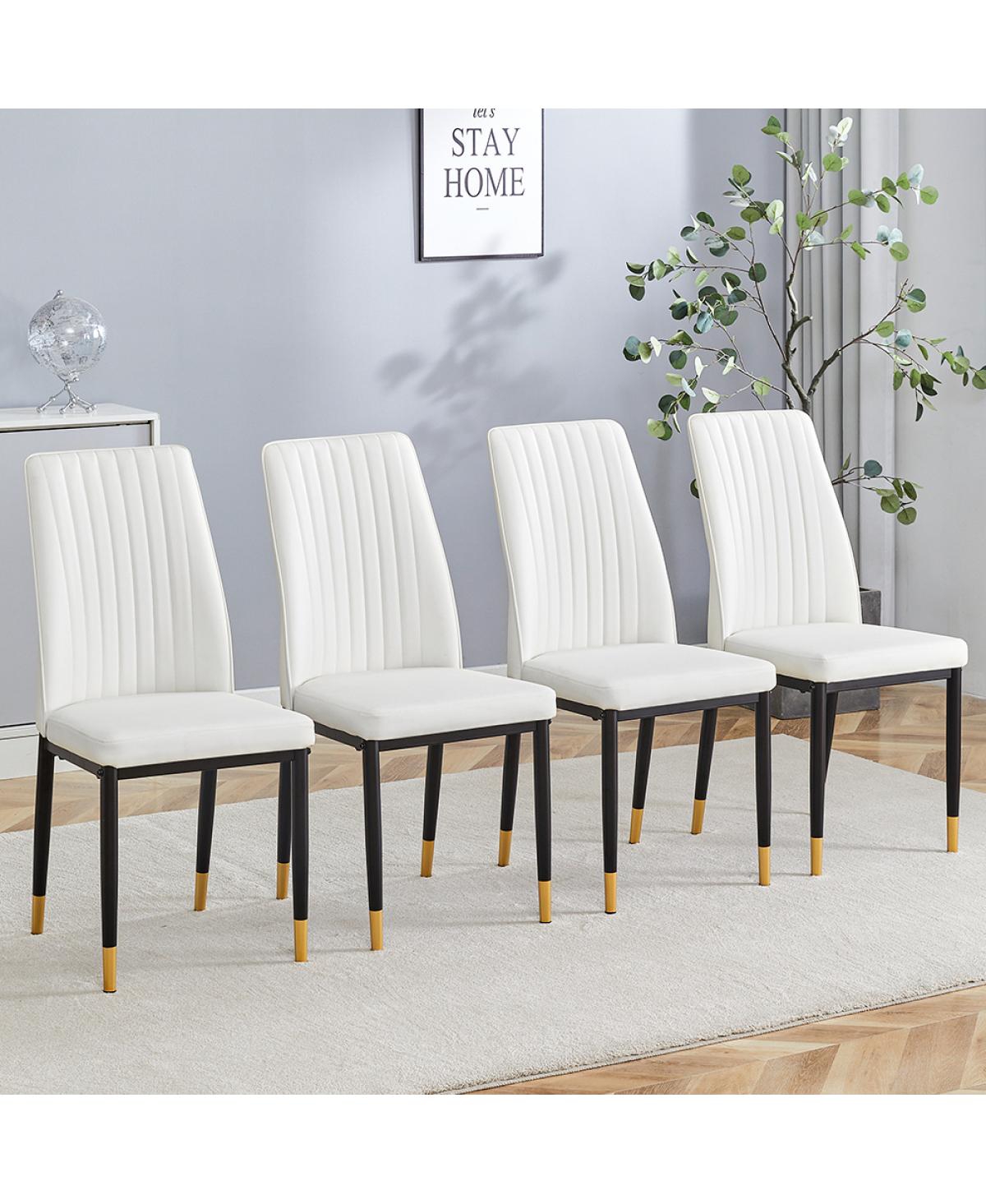 Click here for Streamdale Furniture Pu Leather Dining Chairs with... prices