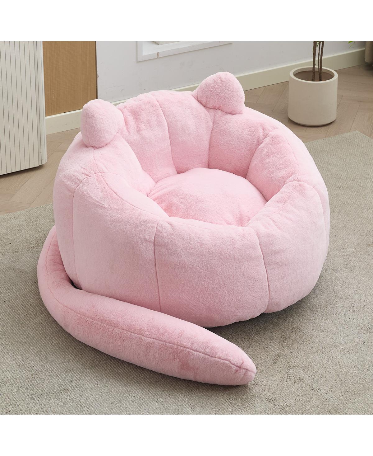 Click here for Streamdale Furniture Cat-Shaped Bean Bag Sofa - Pi... prices