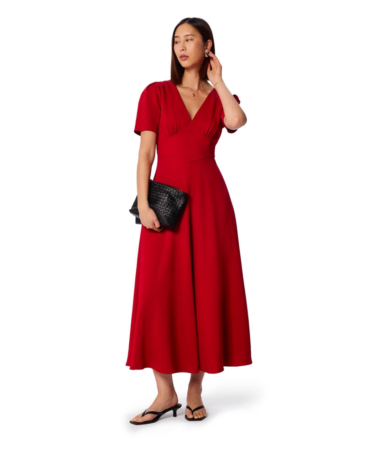 Click here for Whistles Womens Panel Maxi Dress - Red prices