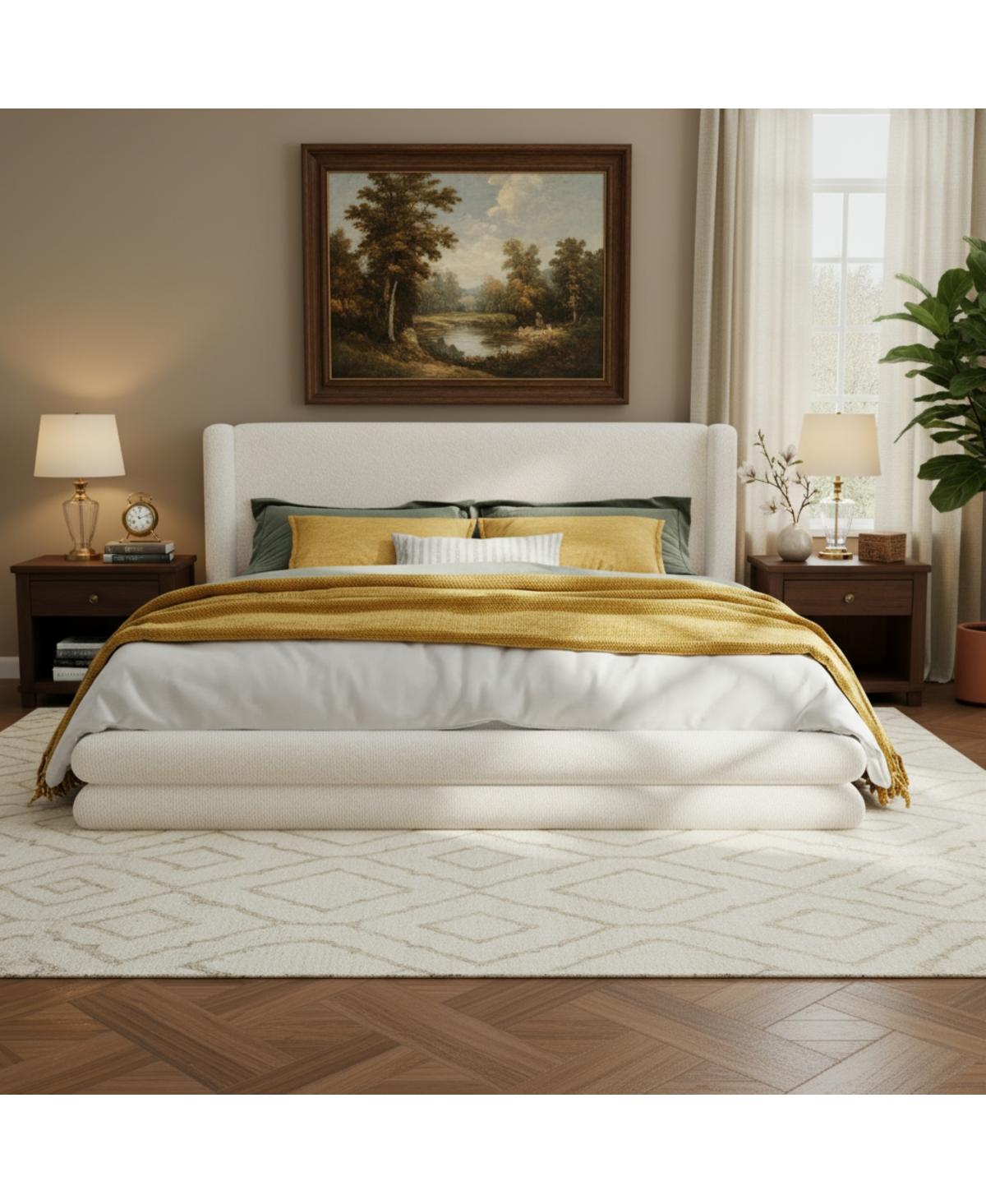 Click here for Streamdale Furniture King Size Upholstered Bed Fra... prices