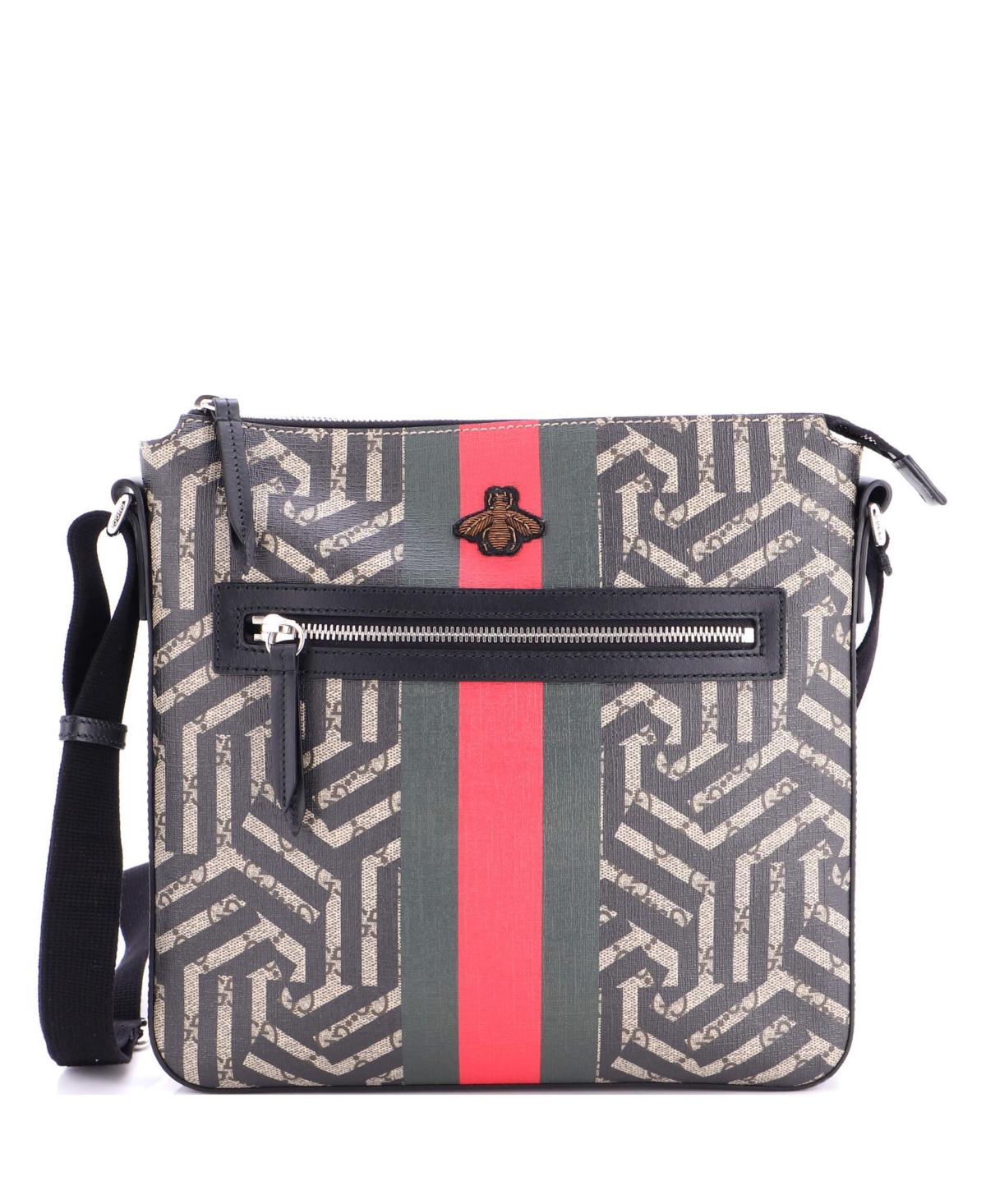 Click here for Pre-Owned Gucci Medium Front Zip Messenger Caleido... prices