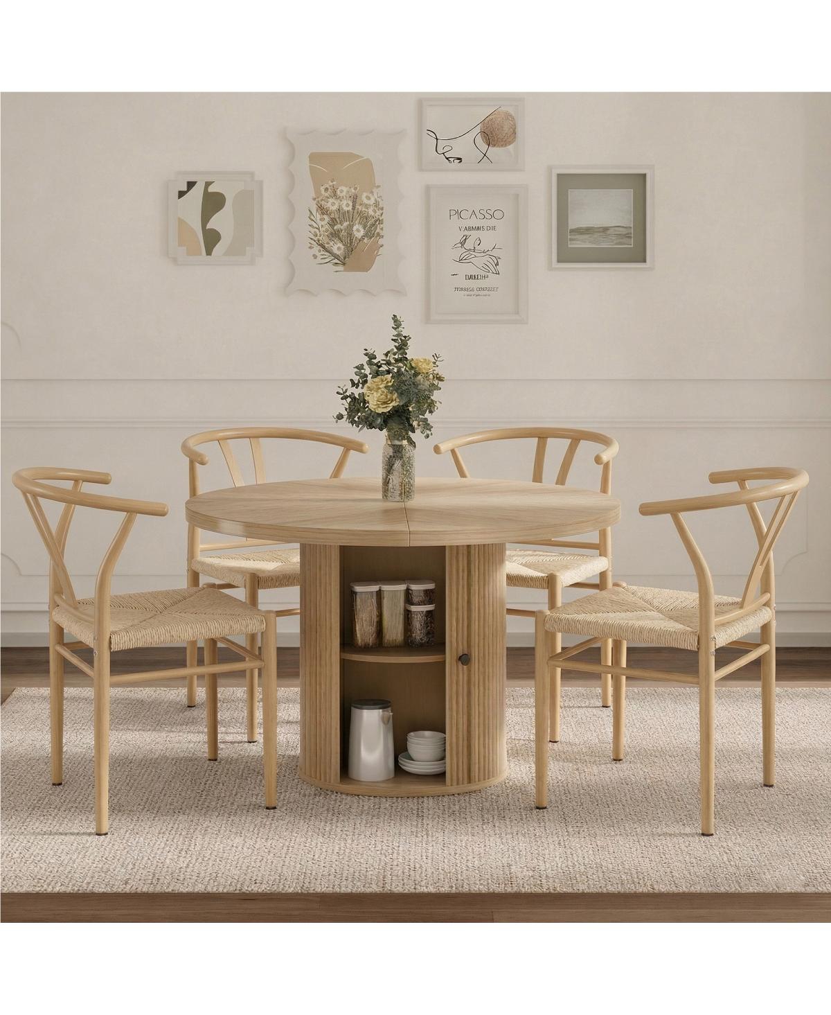 Click here for Streamdale Furniture 5-Piece Wooden Dining Set wit... prices