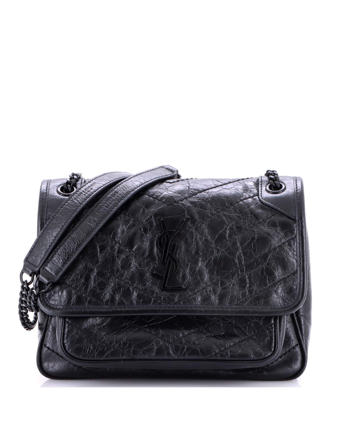 Click here for Pre-Owned Saint Laurent Baby Niki Chain Flap Bag M... prices