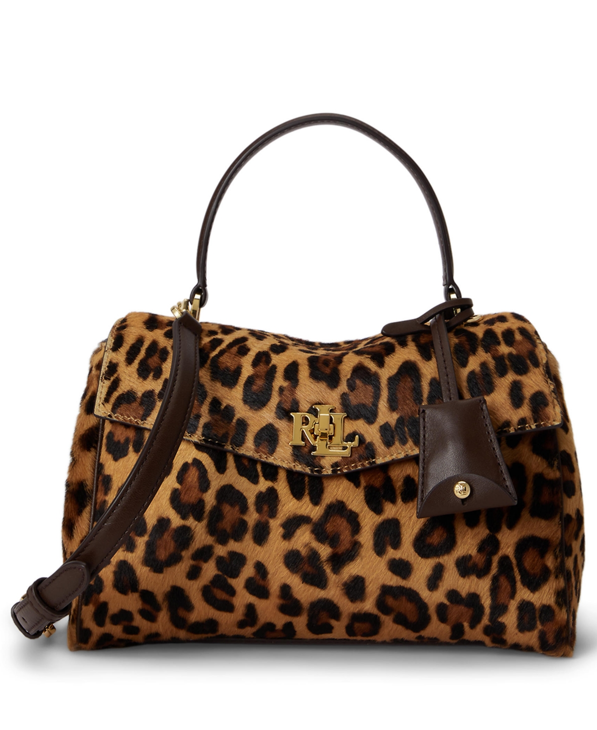 Click here for Lauren Ralph Lauren Farrah Leopard Print Small Sof... prices