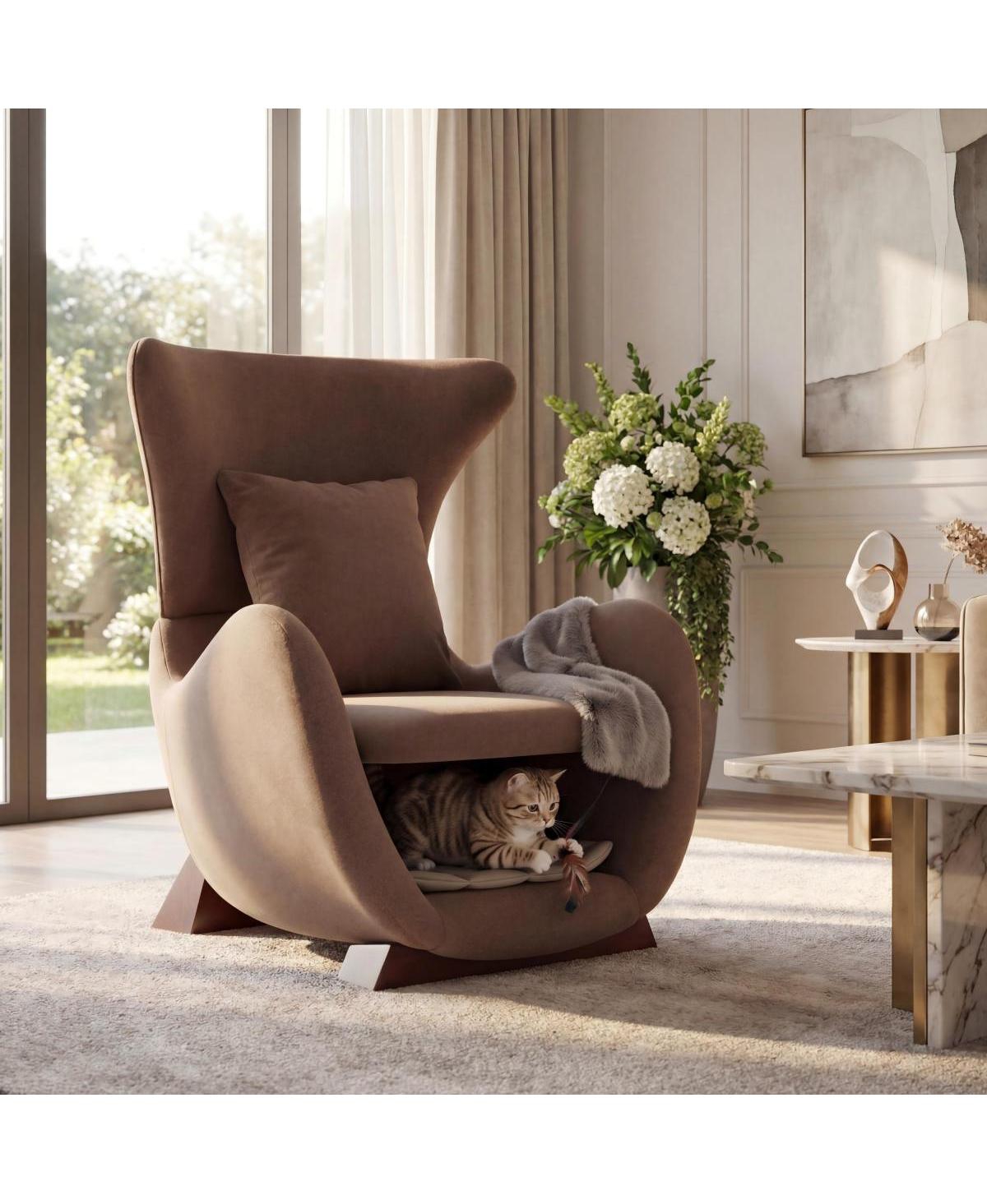 Click here for Streamdale Furniture Modern Brown Polyester Accent... prices