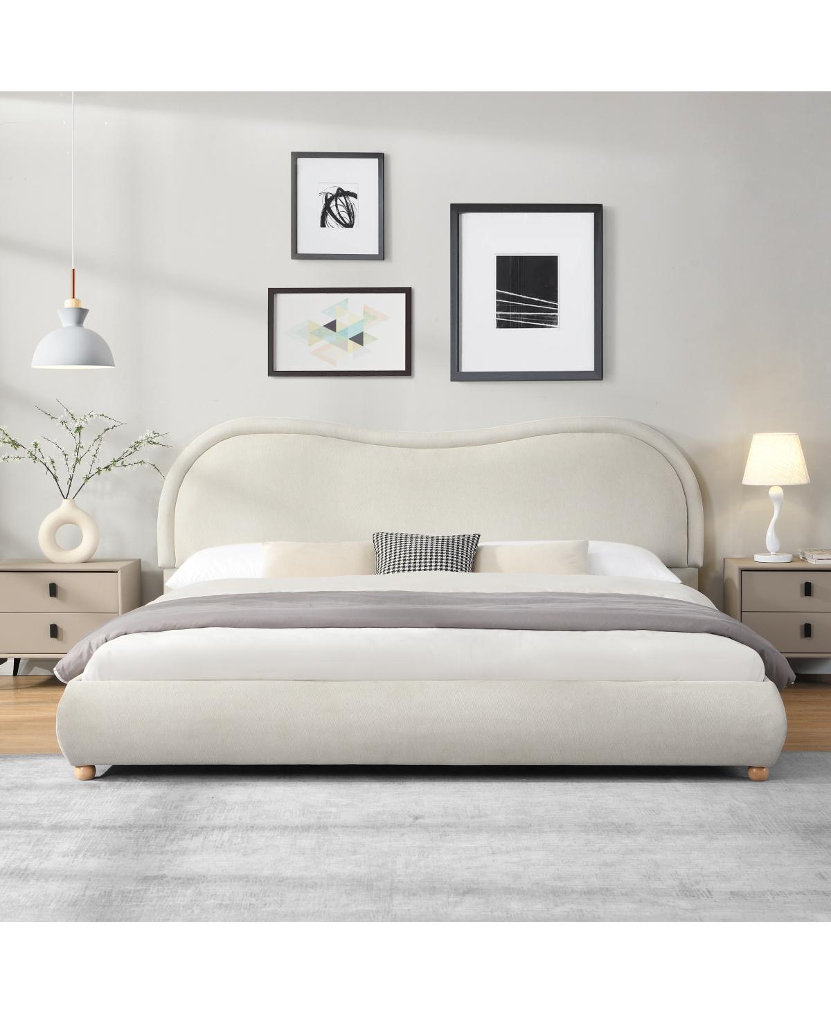 Click here for Streamdale Furniture Upholstered Platform Bed with... prices
