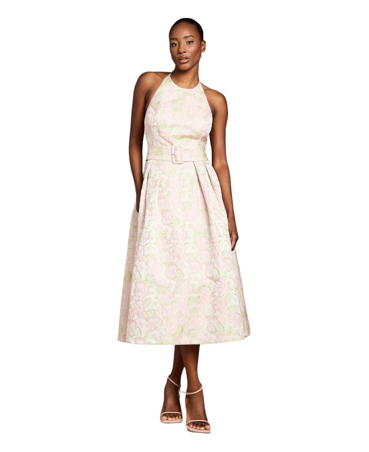 Click here for Coast Womens Halter Neck Midi Dress - Neutral prices