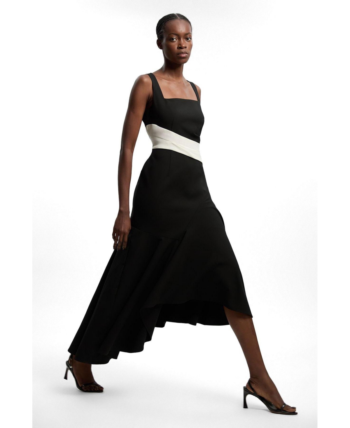 Click here for Karen Millen Womens Strappy Asymmetric Maxi Dress... prices