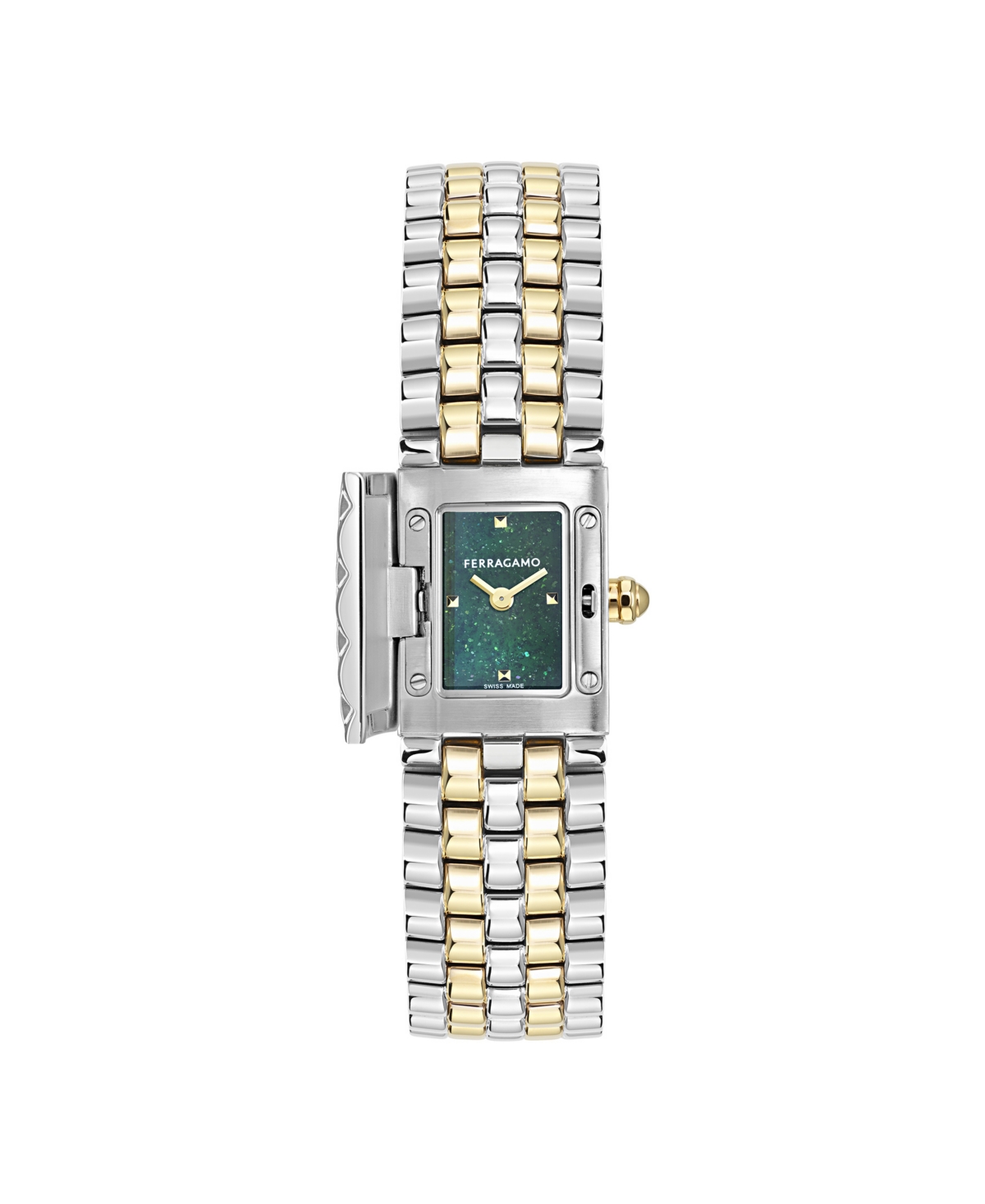 Click here for Ferragamo Womens Duo Mini Two-Tone Stainless Steel... prices