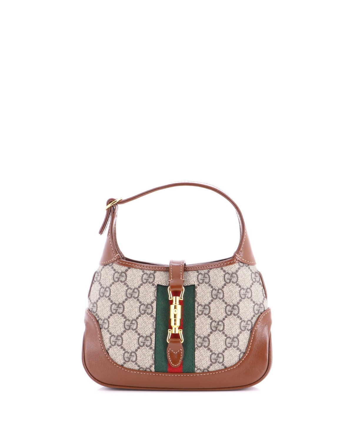 Click here for Pre-Owned Gucci Mini Jackie 1961 Hobo Gg Coated Ca... prices