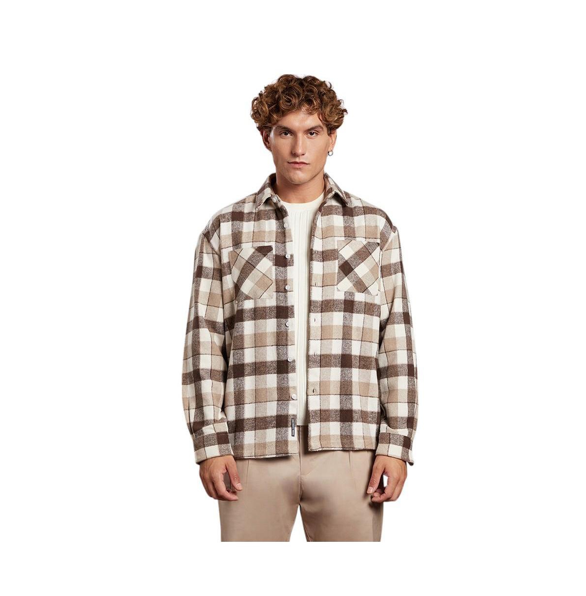 Click here for Campus Sutra Mens Buffalo-Check Utility Shacket -... prices