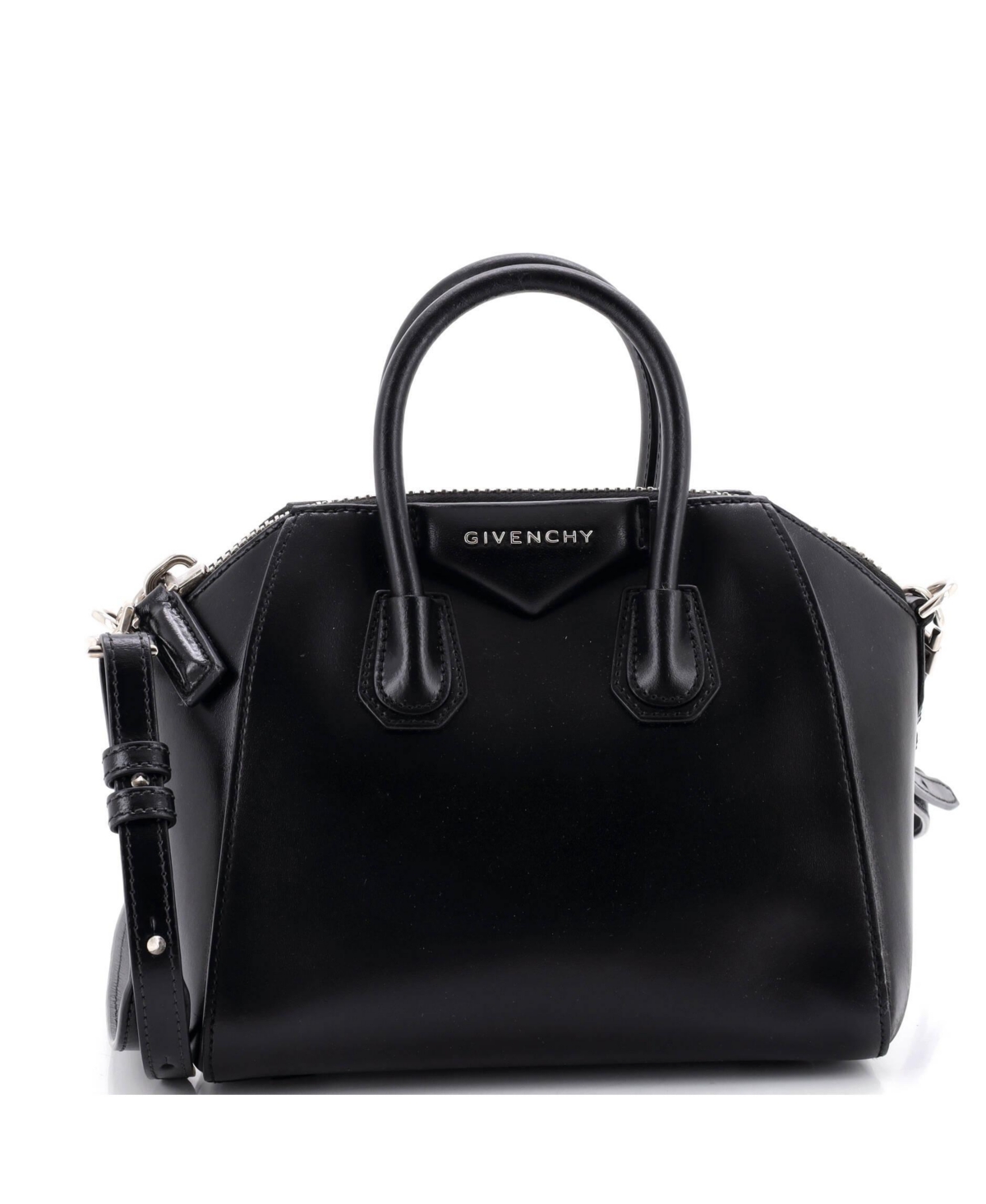 Click here for Pre-Owned Givenchy Mini Antigona Bag Glazed Leathe... prices