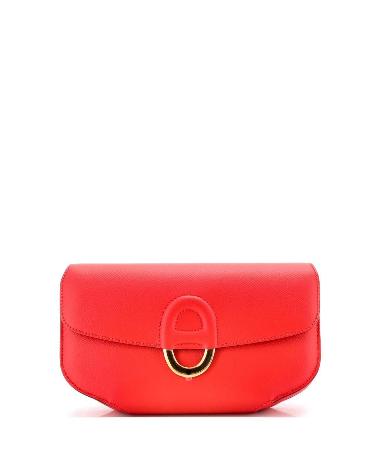 Click here for Pre-Owned HERMES Cherche Midi Clutch Epsom - Red prices