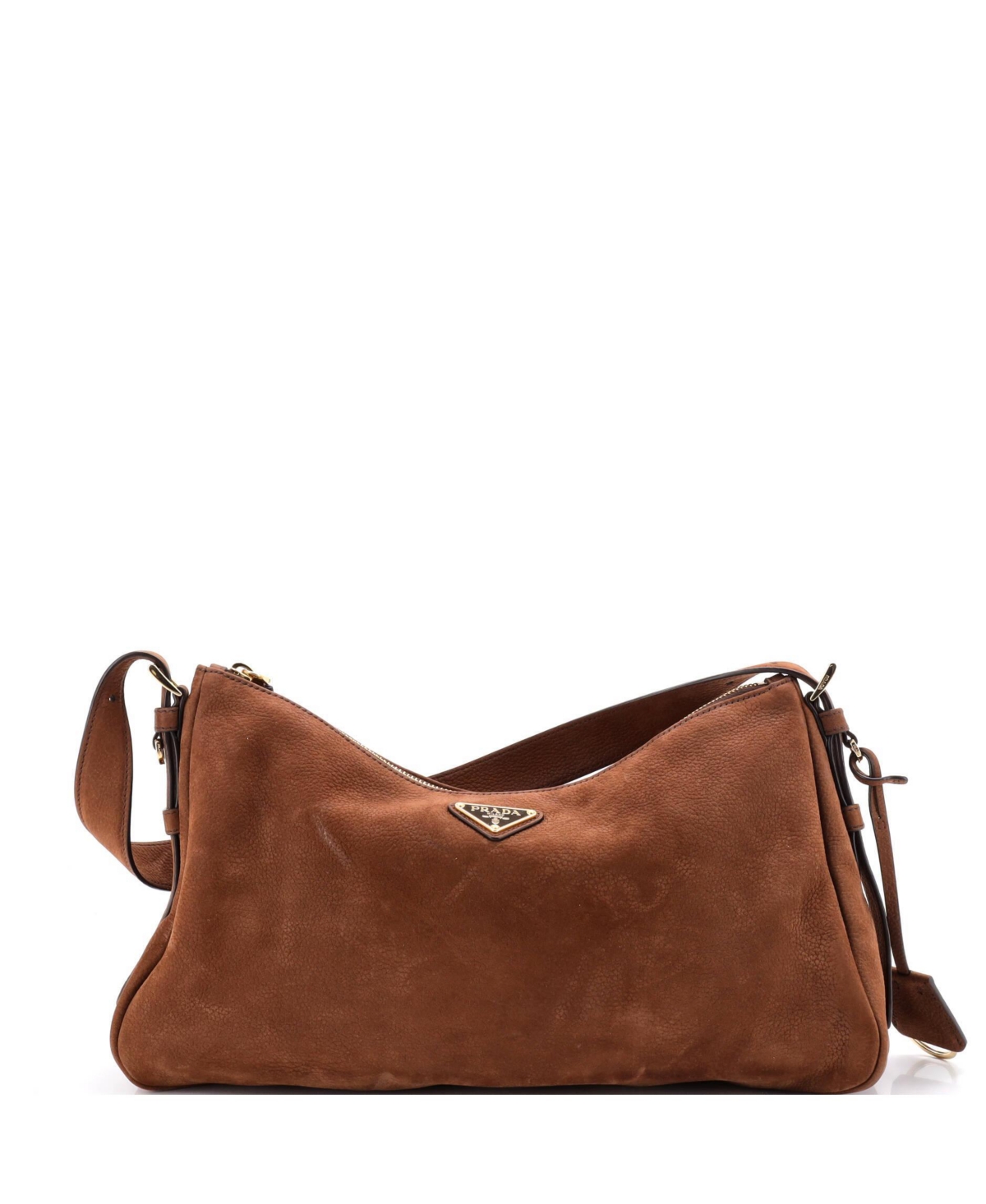 Click here for Pre-Owned Prada Large Aimee Shoulder Bag Nubuck -... prices
