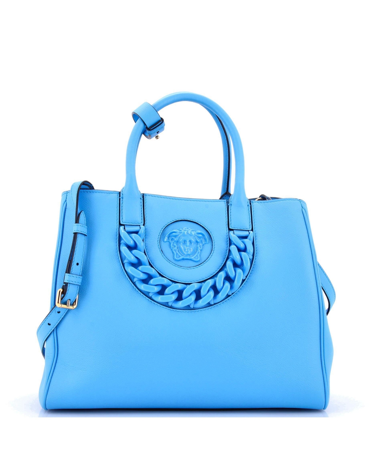 Click here for Pre-Owned Versace Large La Medusa Convertible Tote... prices