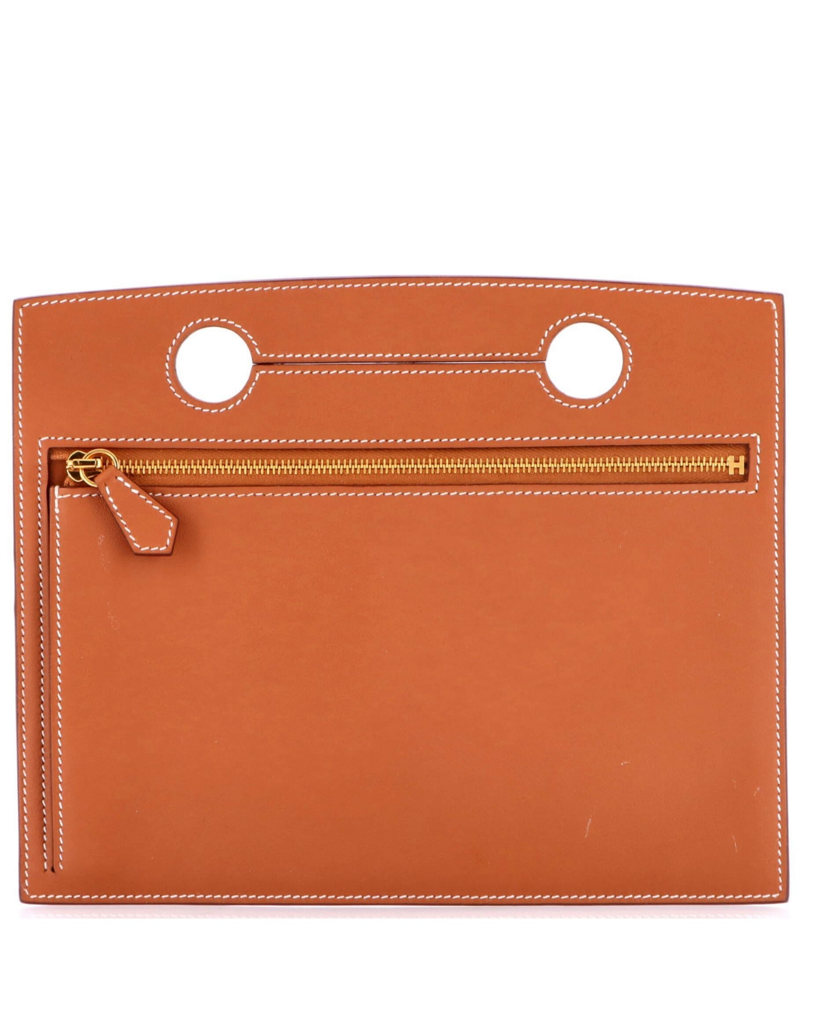 Click here for Pre-Owned HERMES 25 Backpocket Pouch Swift - Brown prices