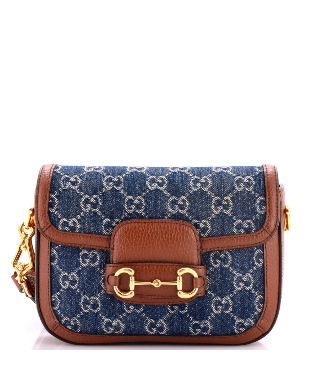 Click here for Pre-Owned Gucci Mini Horsebit 1955 Shoulder Bag Gg... prices