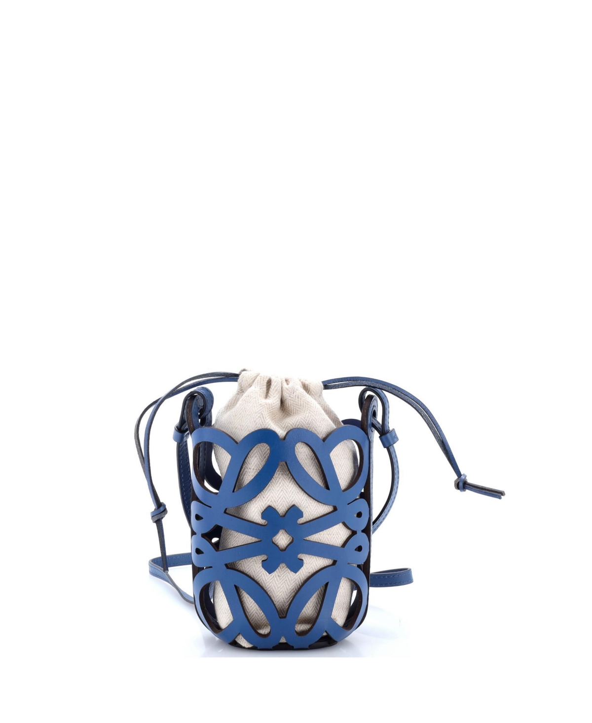 Click here for Pre-Owned Loewe Mini Anagram Drawstring Bucket Cro... prices