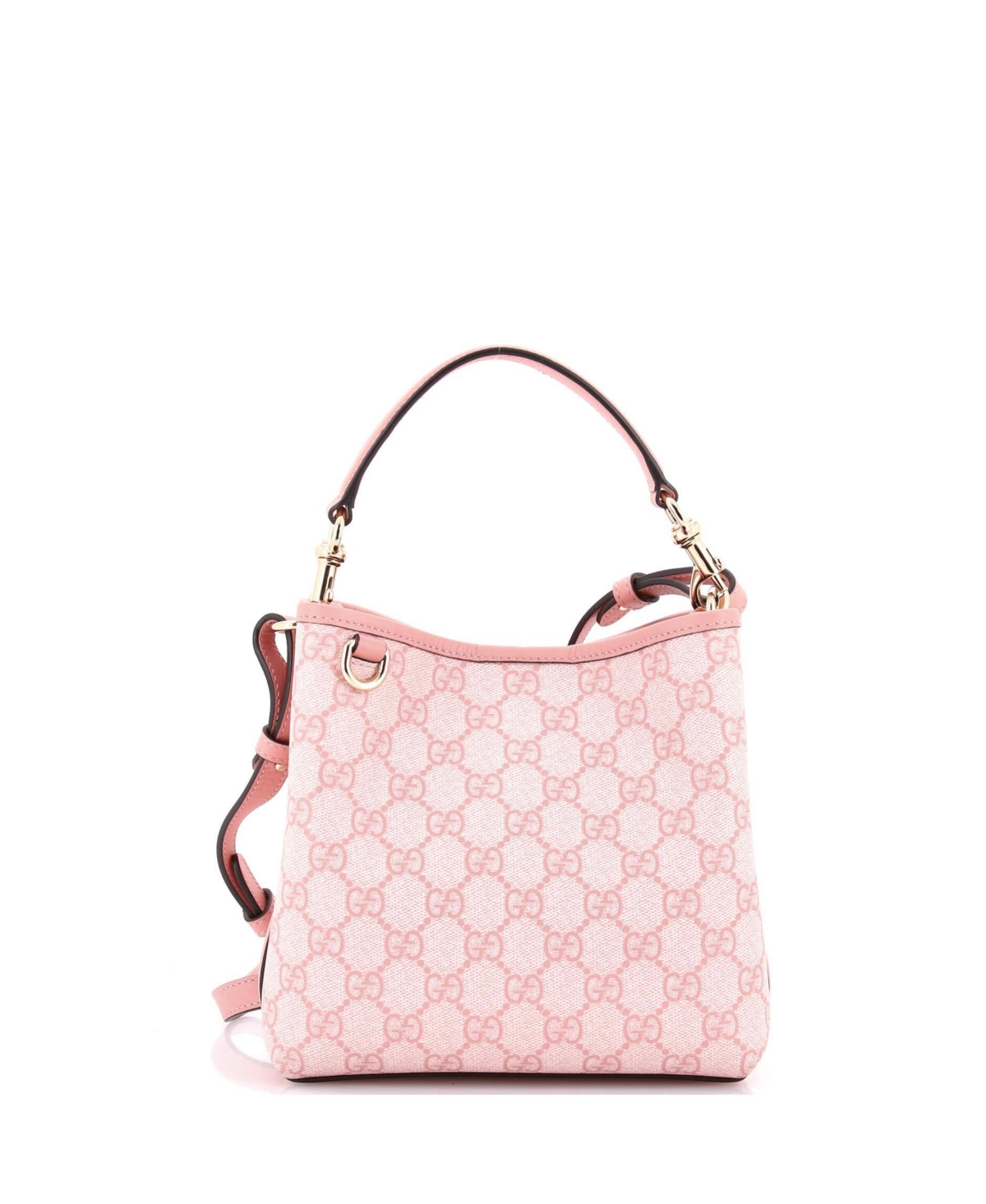 Click here for Pre-Owned Gucci Small Gg Emblem Bucket Bag Gg Coat... prices