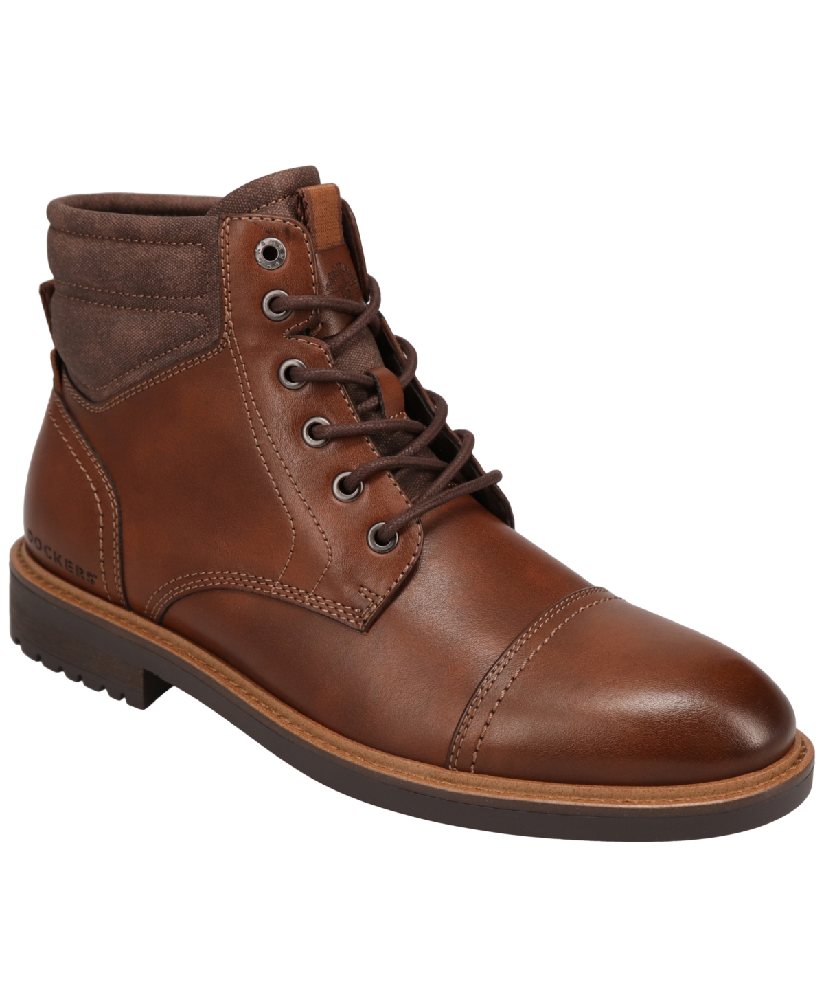 Click here for Dockers Mens Bannister Burnished Chukka Cap-Toe Bo... prices