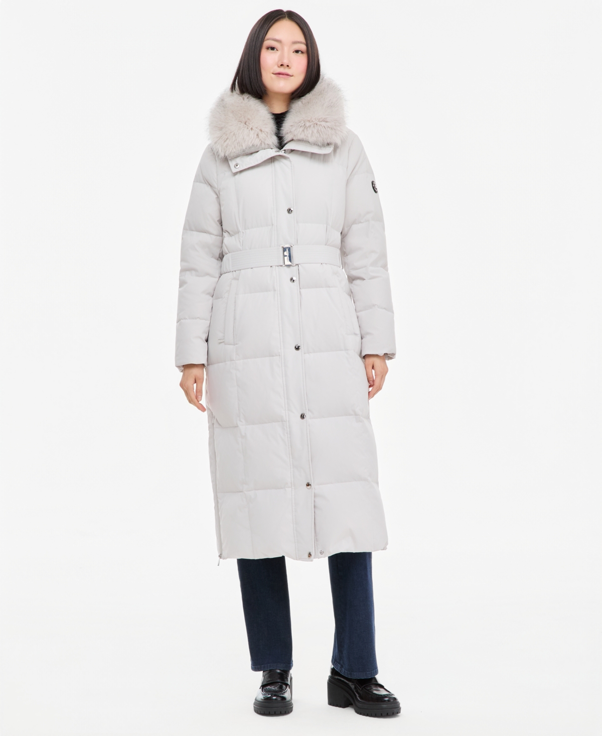 Click here for Michael Michael Kors Womens Hooded Puffer Belted F... prices