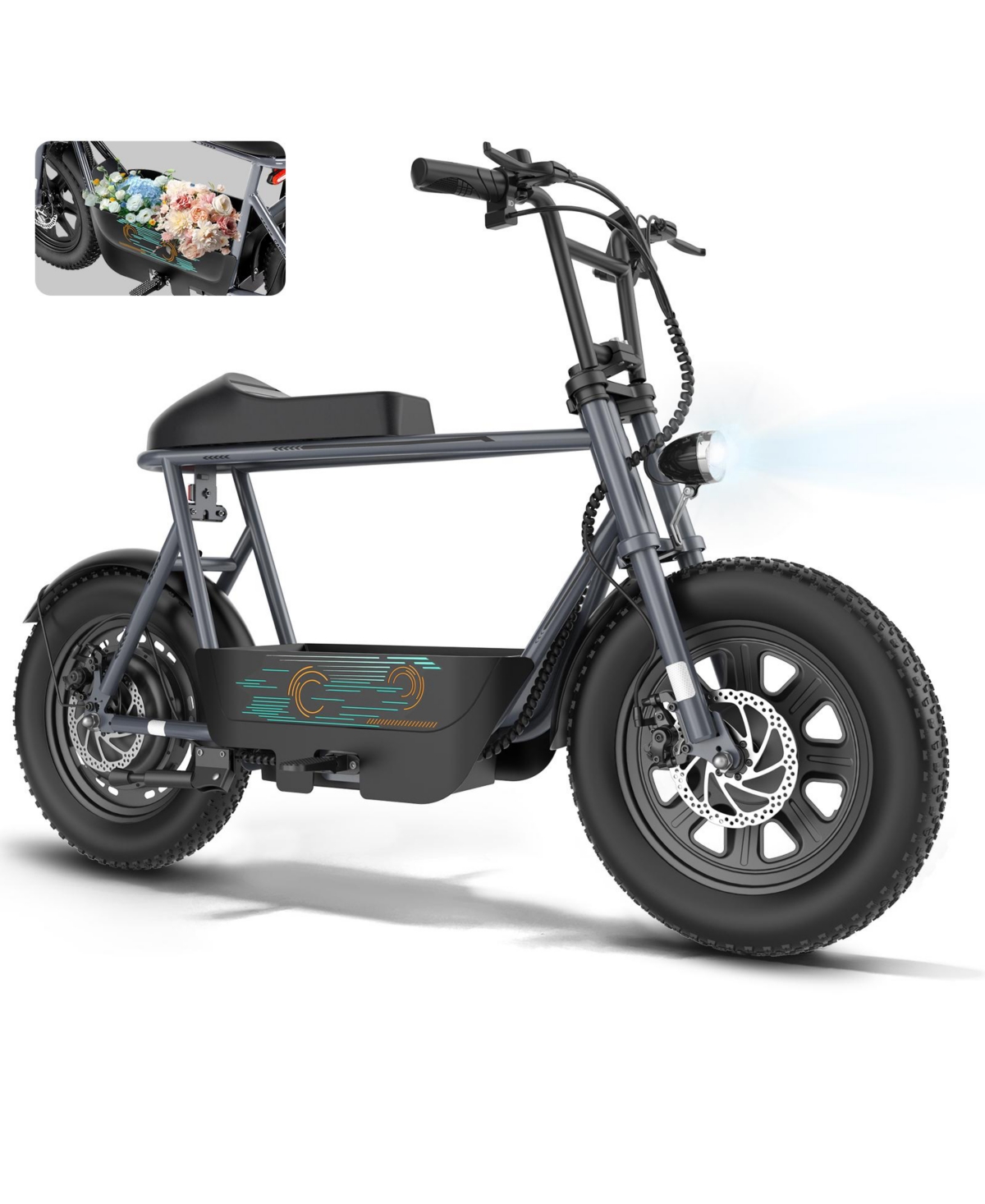 Click here for Caroma Peak 1200W Electric Scooter with Seat  16x3... prices