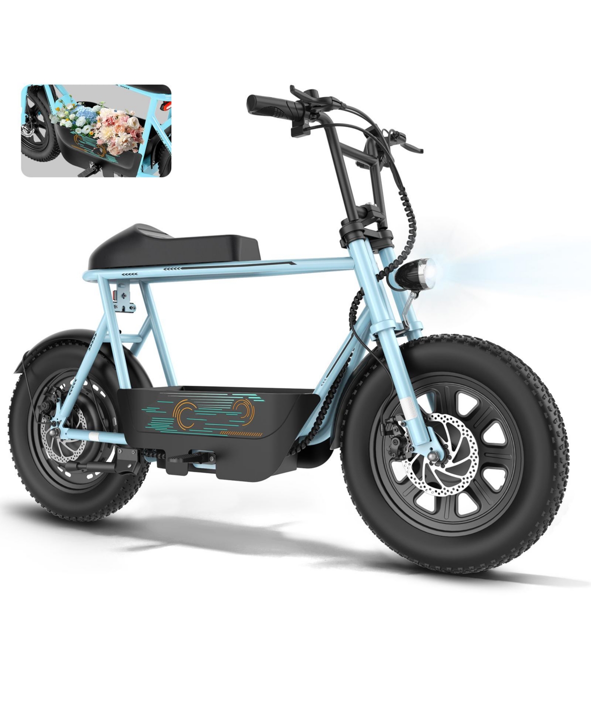 Click here for Caroma Peak 1200W Electric Scooter with Seat  16x3... prices