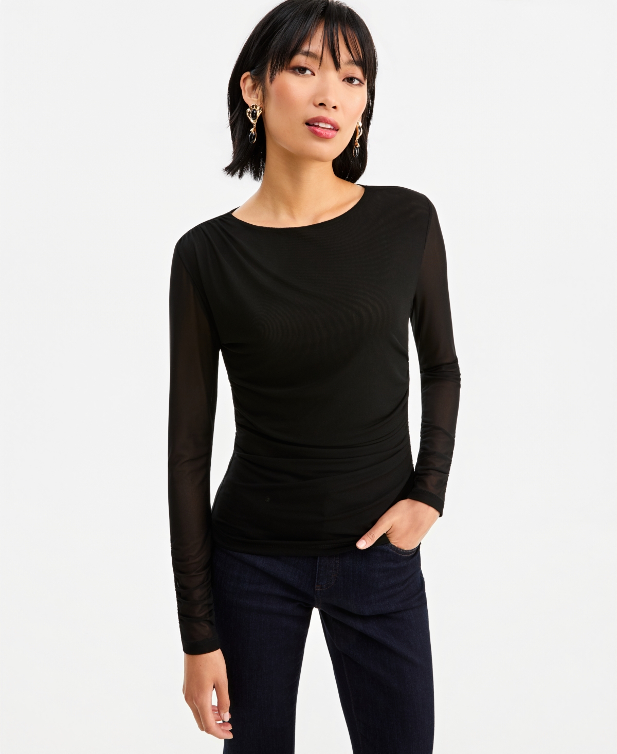 Click here for I.n.c. International Concepts Womens Long-Sleeve R... prices