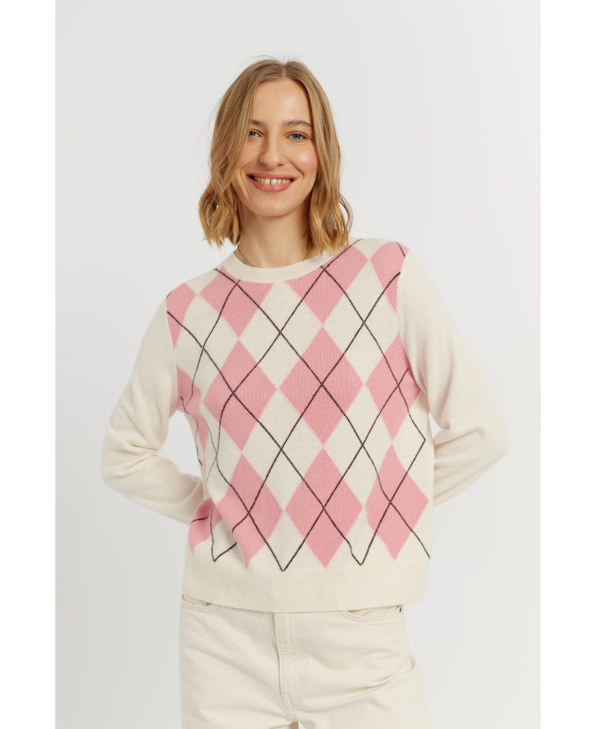 Click here for Chinti & Parker Womens Wool-Cashmere Diamond Sweat... prices