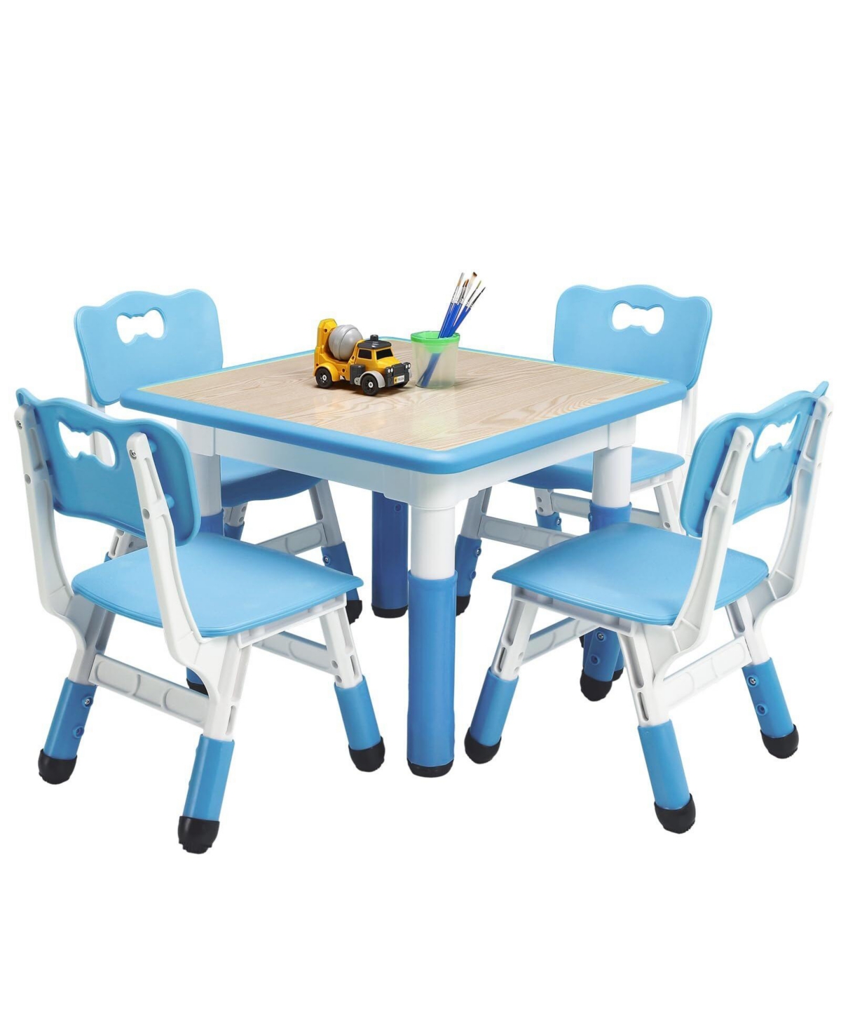 Click here for gaomon Height Adjustable Kids Table and 4 Chairs S... prices