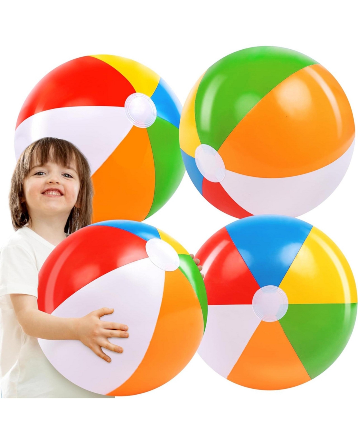 Click here for Gnuadz 4-pack 20 Beach Balls Inflatable Pool Party... prices