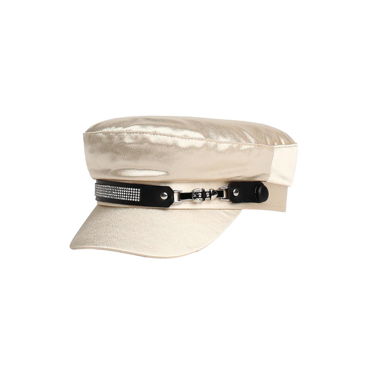 Click here for Haute Sauce Mens Embellished Satin Bakerboy Cap -... prices