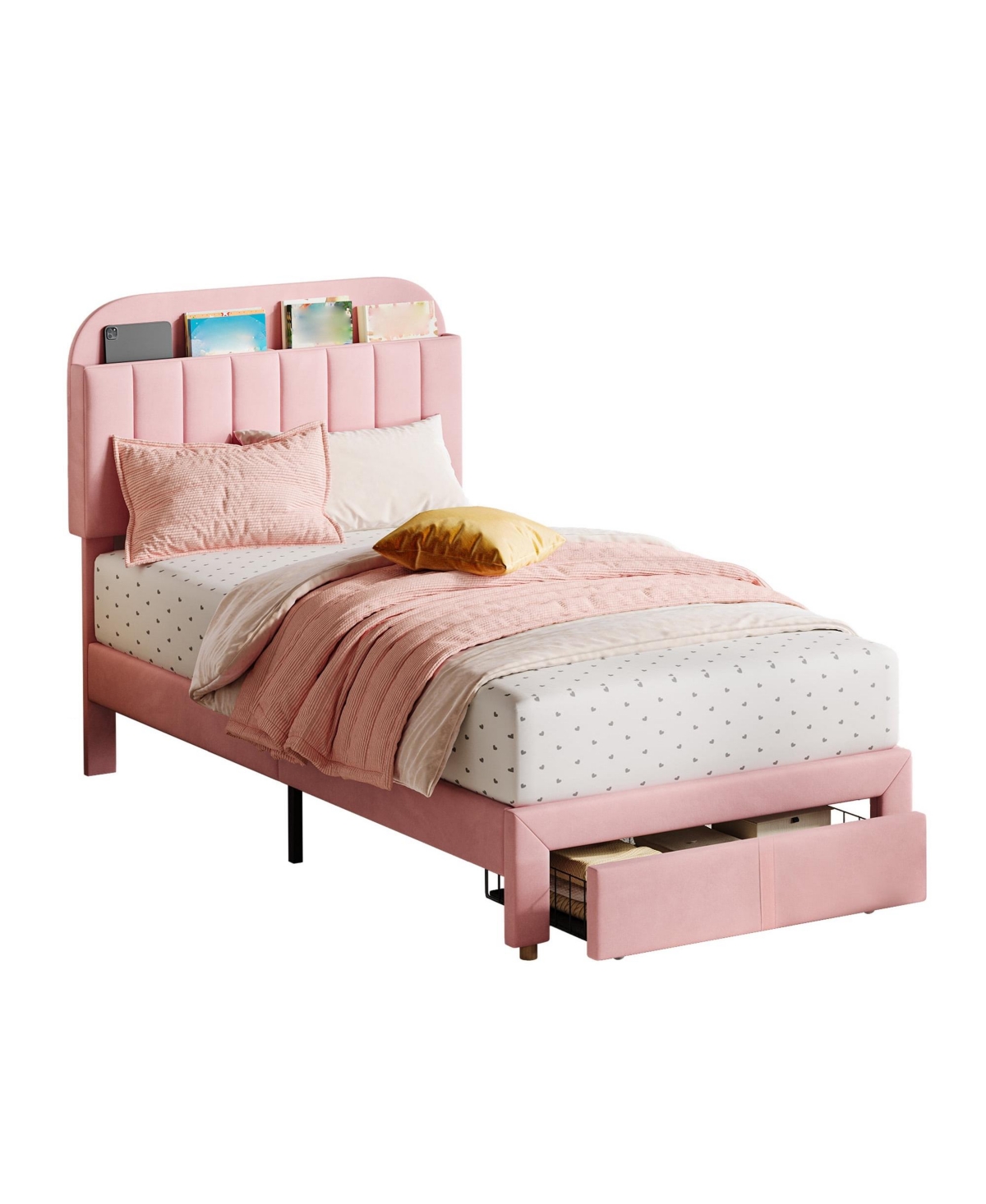 Click here for gaomon Upholstered Platform Bed with Storage Drawe... prices
