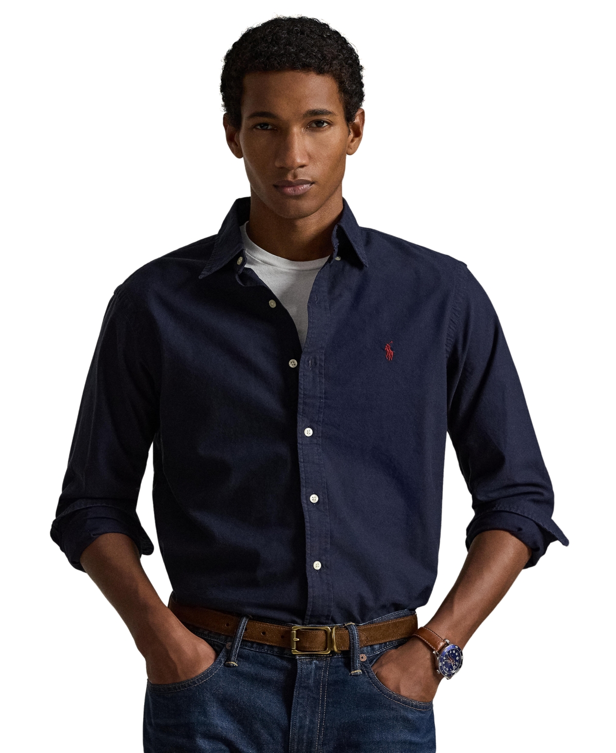 Click here for Polo Ralph Lauren Mens Garment-Dyed Oxford Shirt -... prices