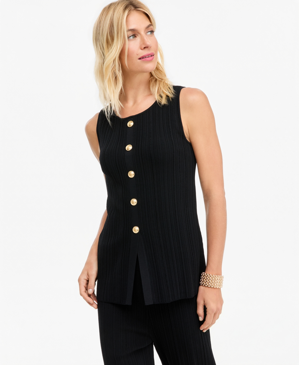Click here for I.n.c. International Concepts Womens Sleeveless Ri... prices