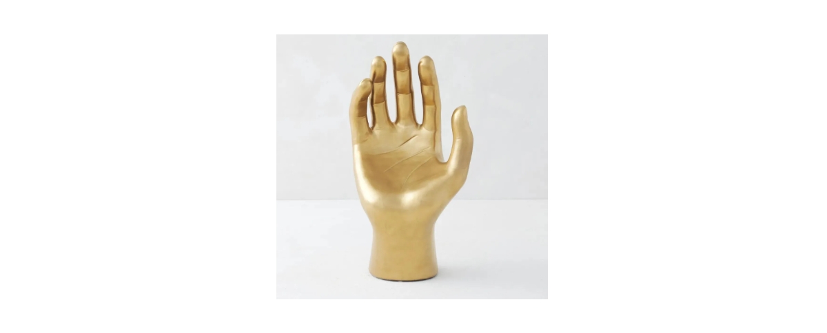 Click here for Z Gallerie Ceramic Hand - Gold prices