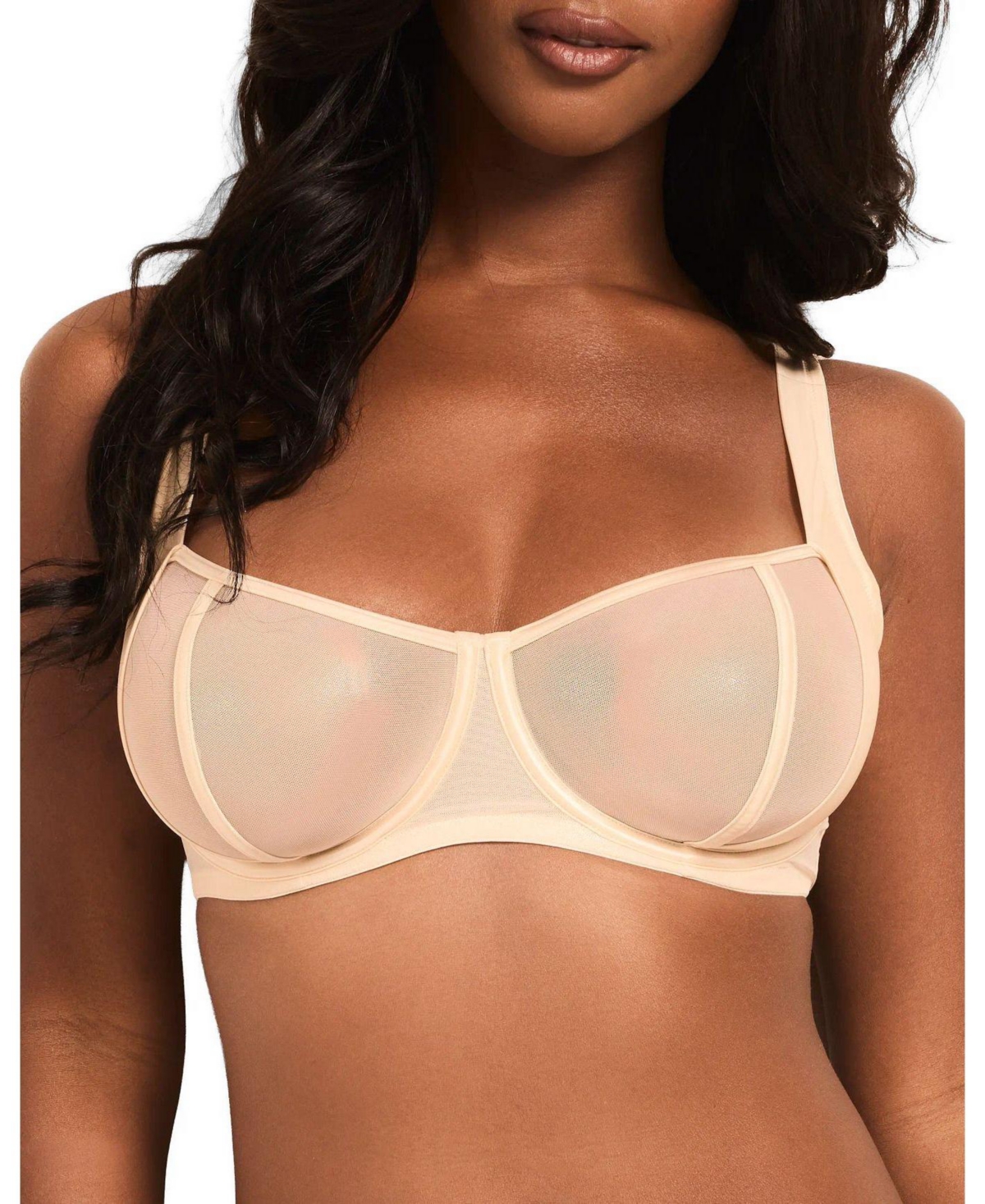 Click here for Adore Me Womens Unlined Balconette Bra - Light bei... prices