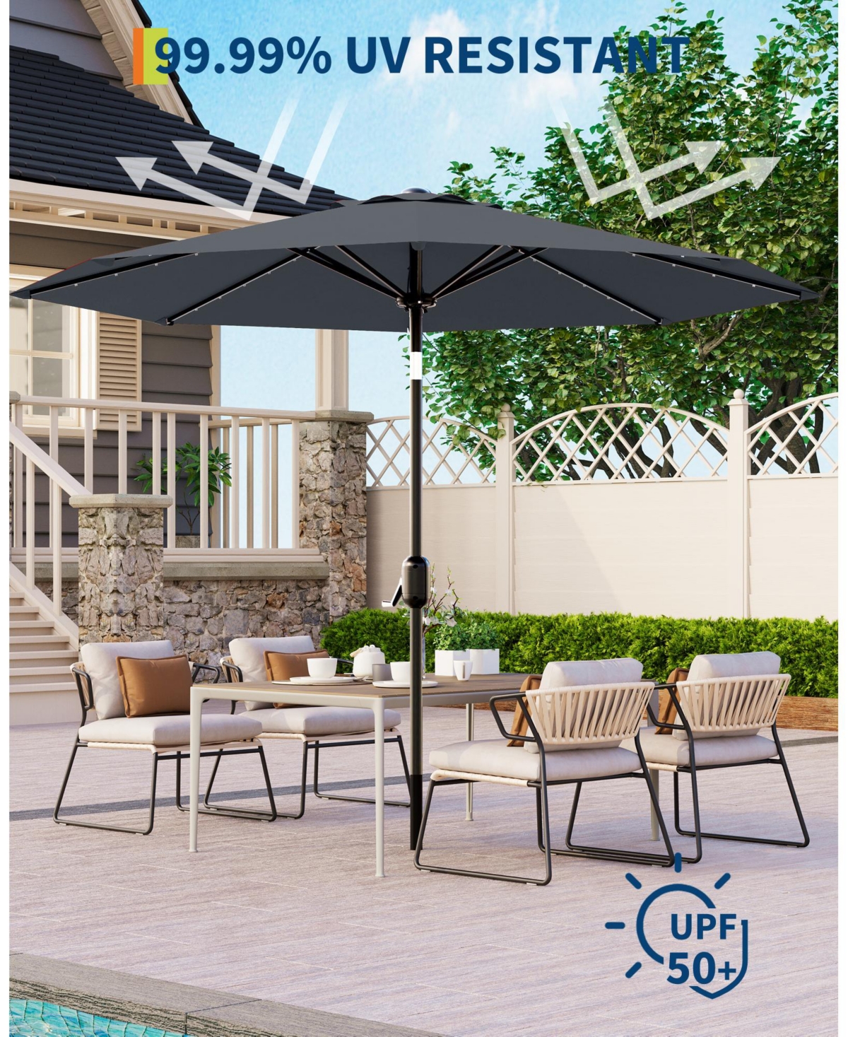 Click here for gaomon 10Feet Outdoor Patio Umbrella  Table Umbrel... prices