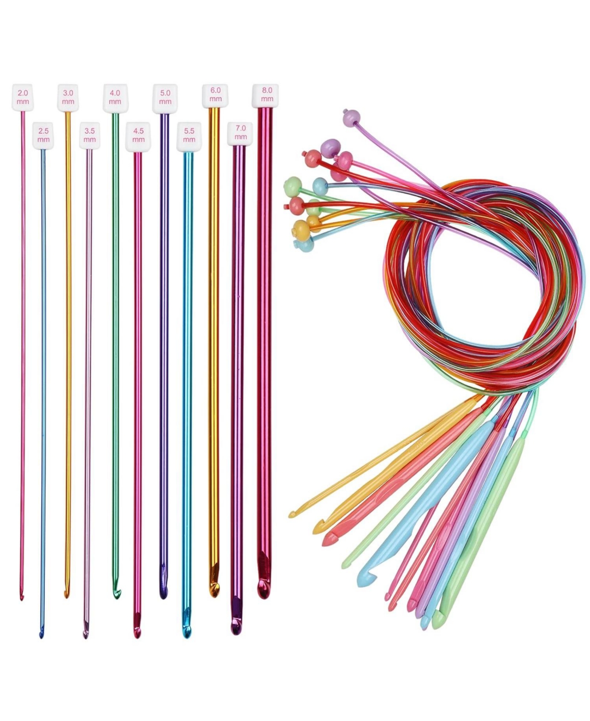 Click here for Aeelike Tunisian Crochet Hook Set with Cable - 11... prices